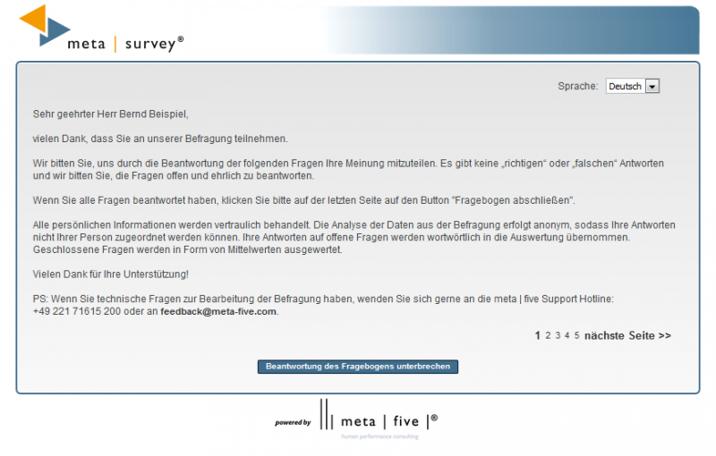 meta | survey - Online Befragungen